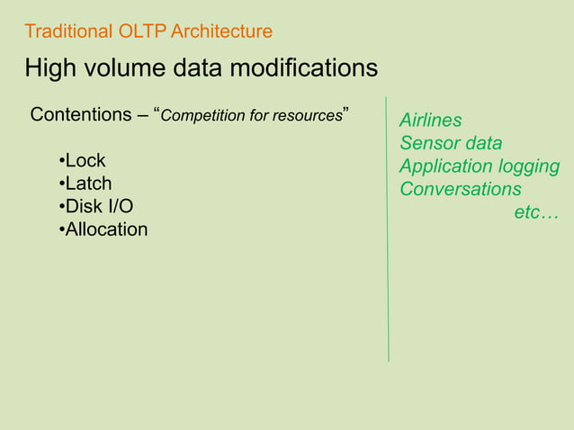 An introduction to SQL Server in-memory OLTP Engine | PPT