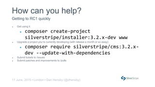 An introduction to SilverStripe 3.2 | PPT