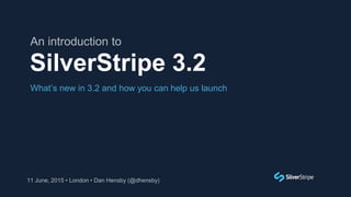 An introduction to SilverStripe 3.2 | PPT