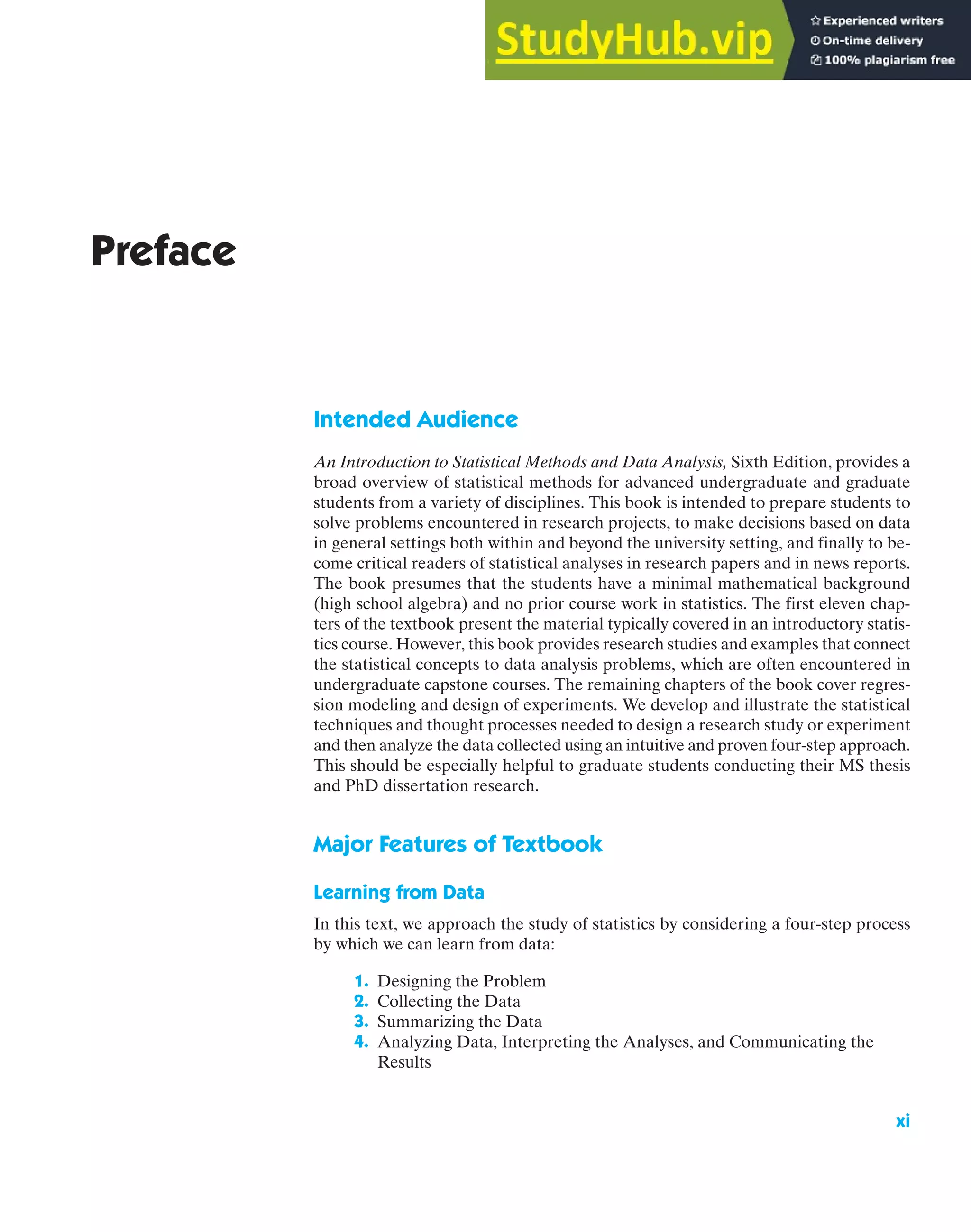 An Introduction To Statistical Methods And Data Analysis pdf