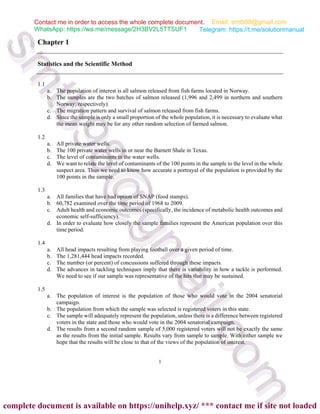 Answers to Problems for An Introduction to Statistical Methods and Data Analysis, 7th Edition ...