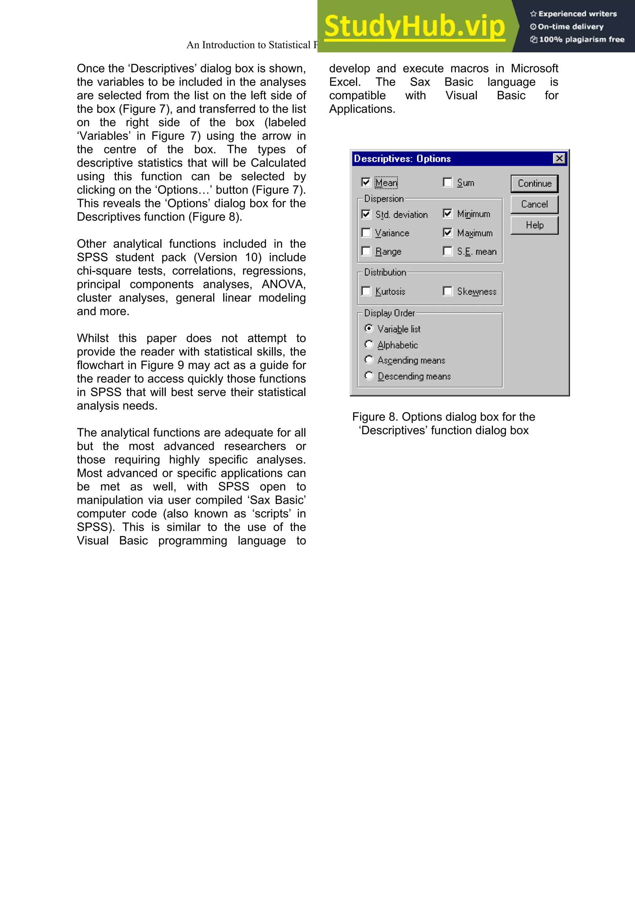 An Introduction To Statistical Package For The Social Sciences | PDF