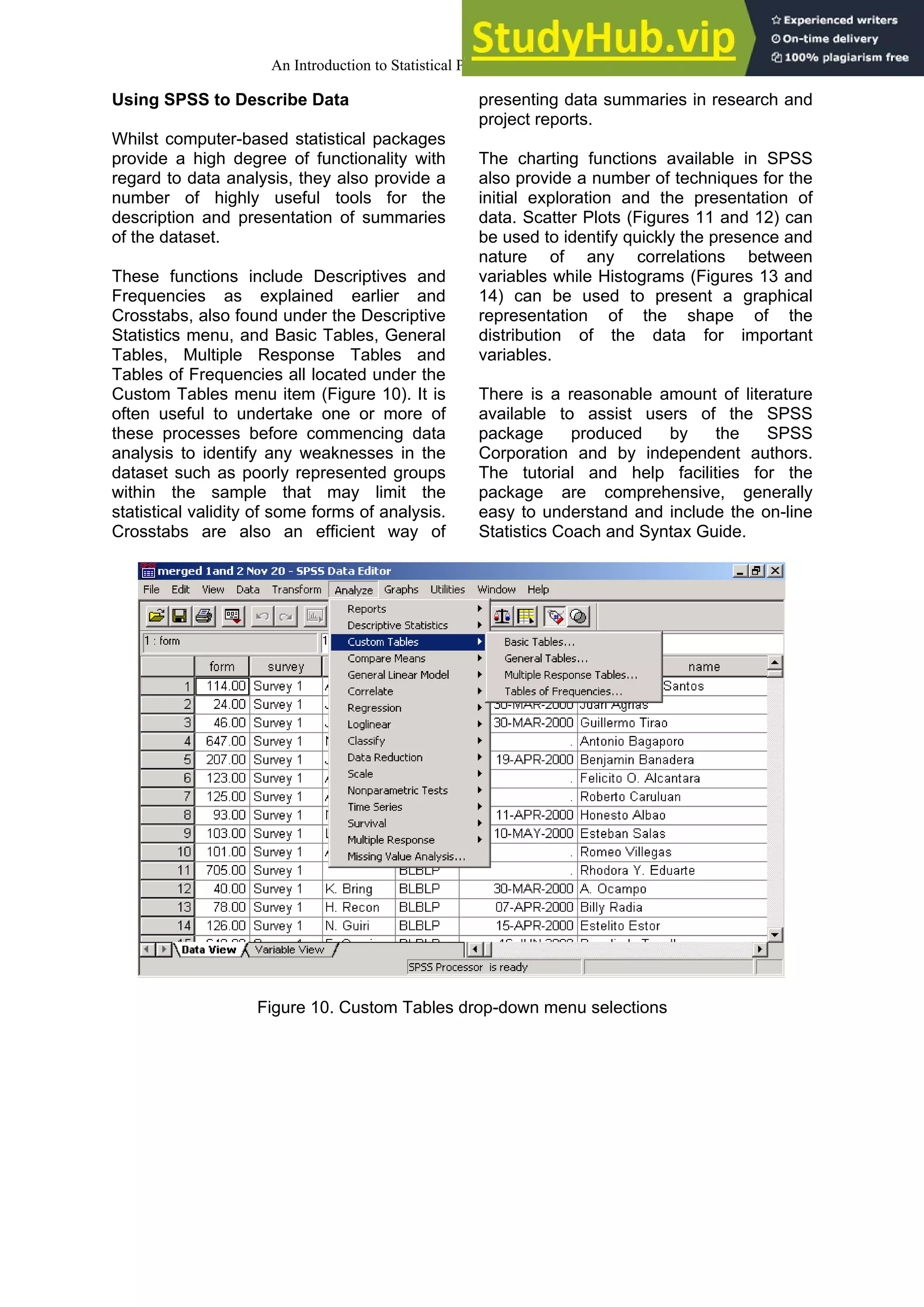 An Introduction To Statistical Package For The Social Sciences | PDF