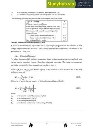 An Introduction To Structural Fire Engineering - Course Notes 2014 | PDF