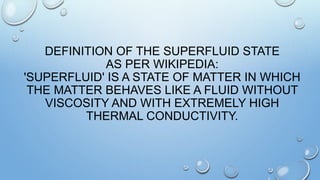 An introduction to superfluid project | PPTX