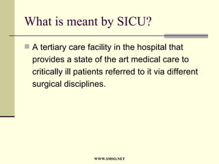 An Introduction To Surgical Icu | PPT