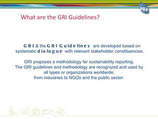 An introduction to sustainability reporting | PPT