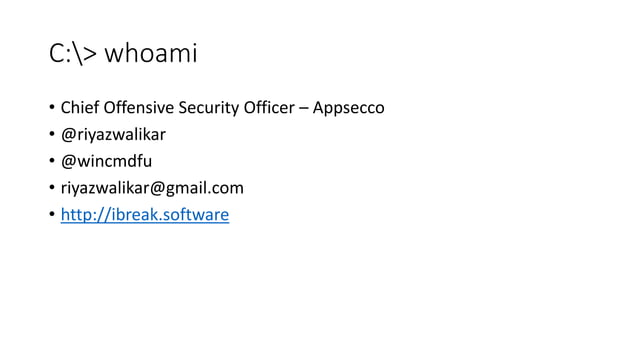 An Introduction to Sysinternals | PPTX