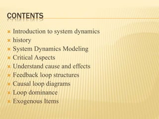 An introduction to system dynamics & feedback loop | PPTX | Physics | Science