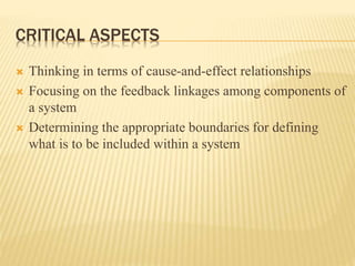 An introduction to system dynamics & feedback loop | PPTX