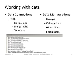 An introduction to Tableau | PDF