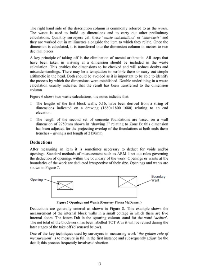 An introduction to taking off building quantities | PDF | Drawing and ...