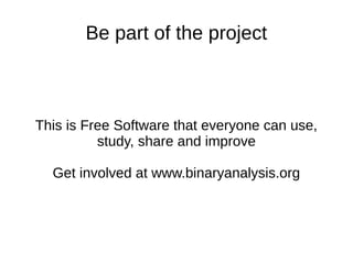 An Introduction to the Binary Analysis Tool | PPT