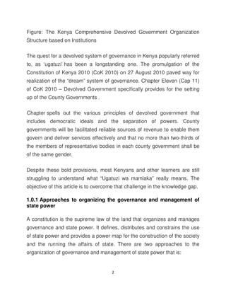 An introduction to the county governments of kenya | PDF