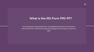 Understanding Form 990-PF: A Comprehensive Guide | PPT