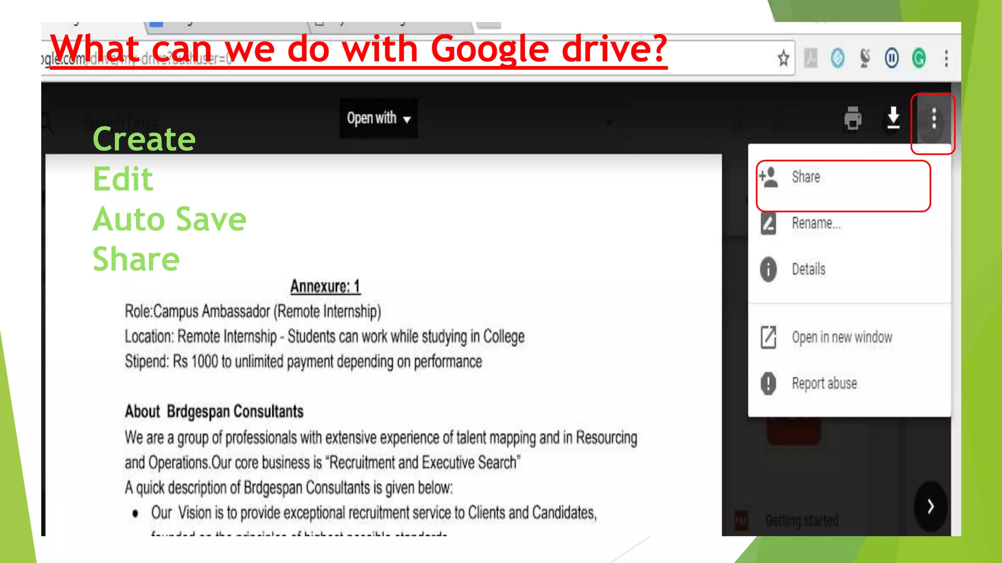 An introduction to the google for professional | PPTX
