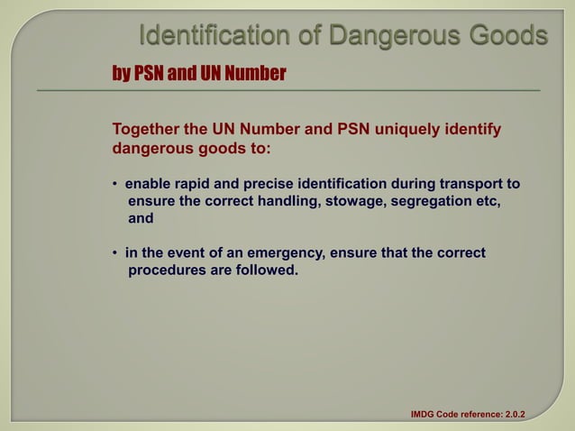 An introduction to the imdg code | PPT