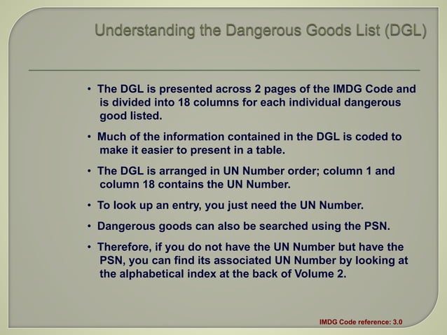 An introduction to the imdg code | PPT
