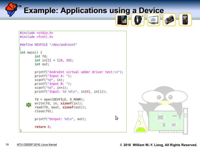An Introduction To The Linux Kernel And Device Drivers Ntu Csie 2016