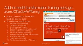 An Introduction to the Office 365 Patterns and Practices Project | PPT