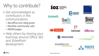 An Introduction to the Office 365 Patterns and Practices Project | PPT