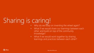 An Introduction to the Office 365 Patterns and Practices Project | PPT