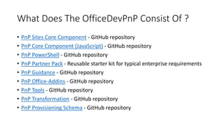 An introduction to the office devpnp community initiative | PPT
