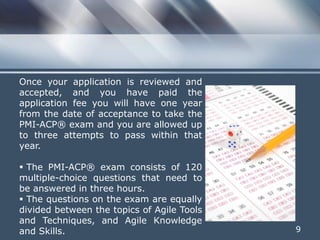 An Introduction To The PMI ACP® Exam | PDF