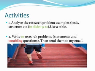 An introduction to the problem statement | PPT