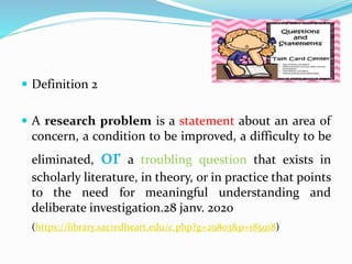 An introduction to the problem statement | PPT
