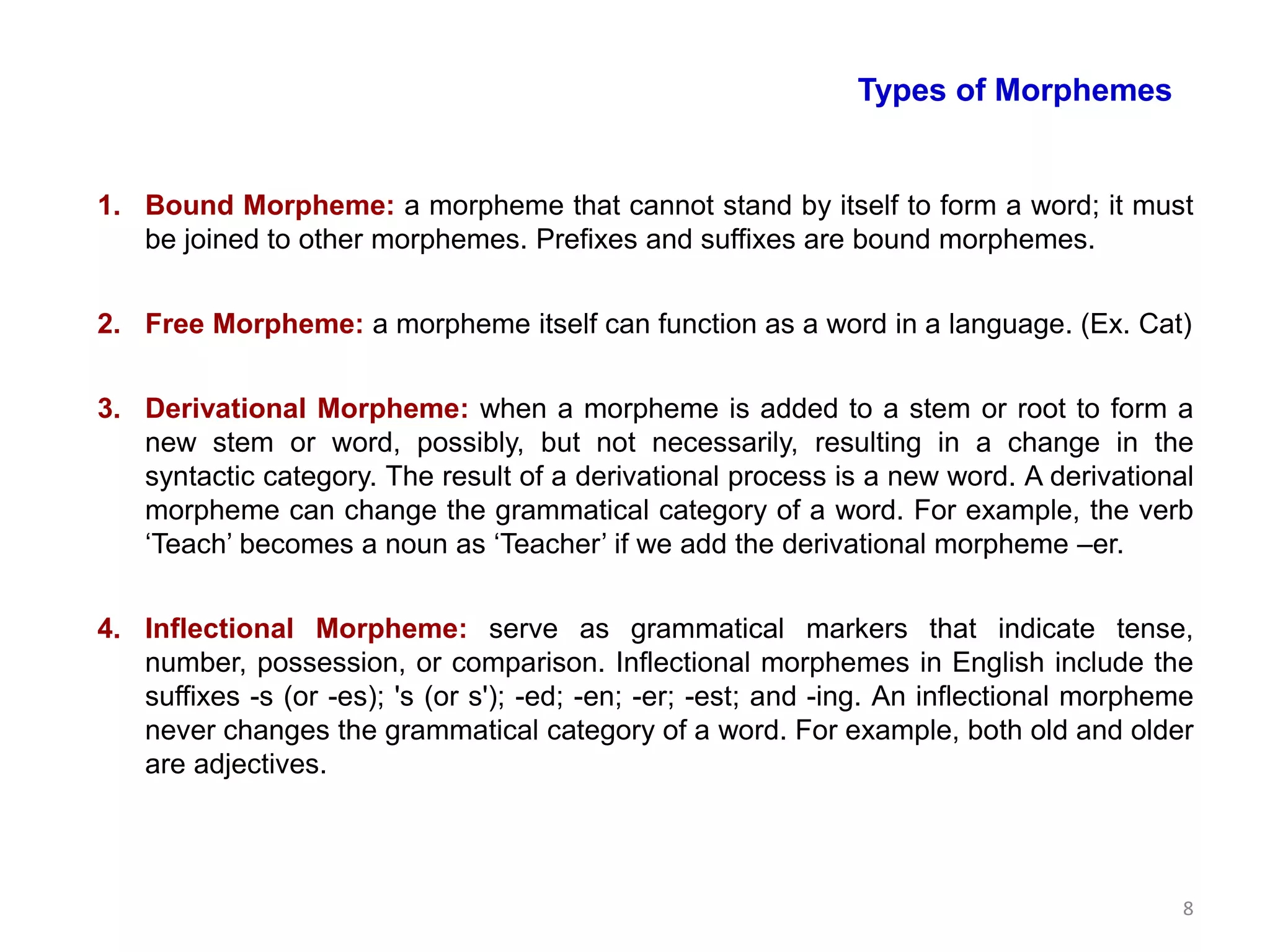 Properties of language morphology and communication | PPTX | Geology ...