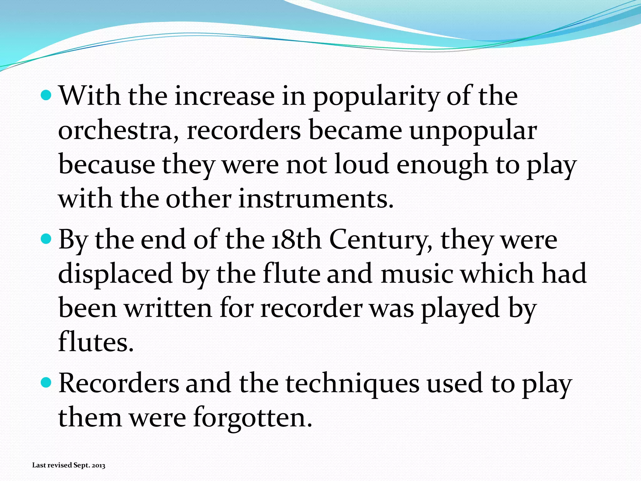 An introduction to the Recorder | PPTX