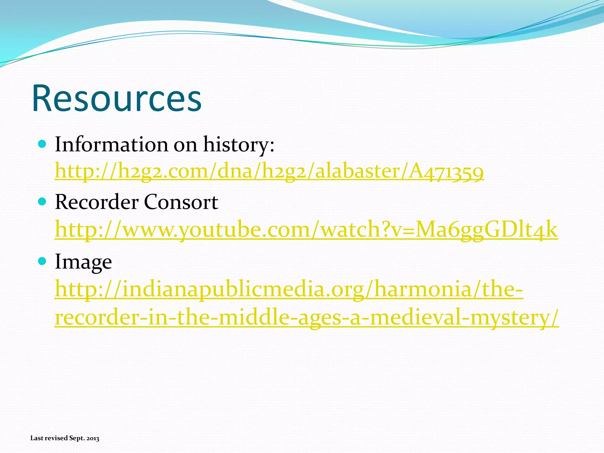 An introduction to the Recorder | PPTX