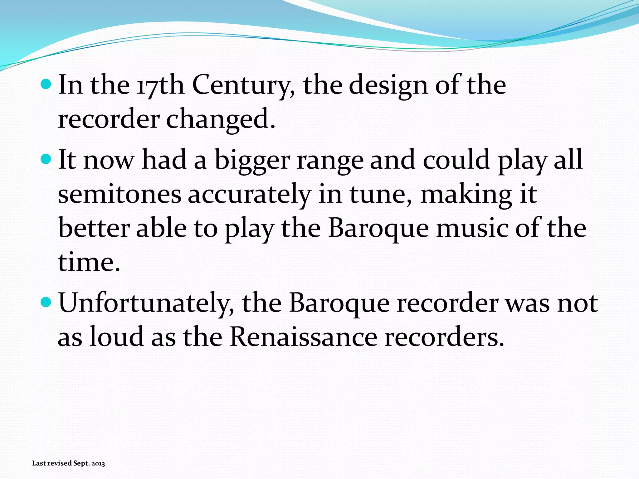 An introduction to the Recorder | PPTX