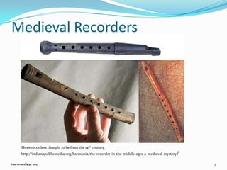 An introduction to the Recorder | PPTX