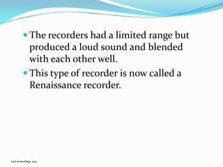 An introduction to the Recorder | PPTX