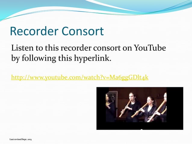 An introduction to the Recorder | PPTX