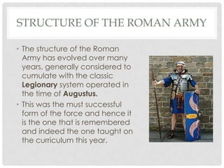 An Introduction To The Roman Army | PPTX