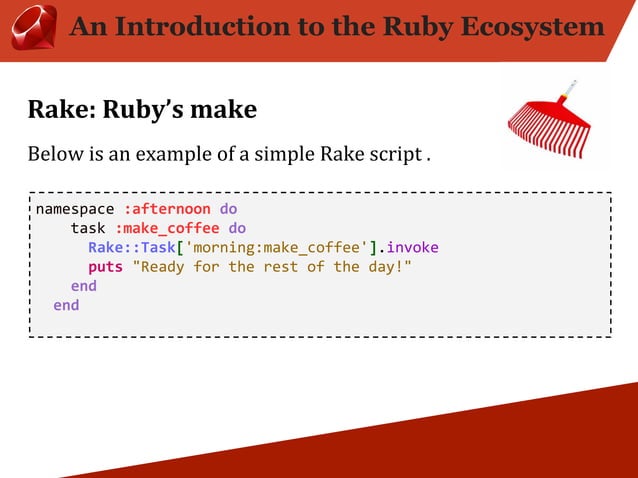 An introduction to the ruby ecosystem | PPT