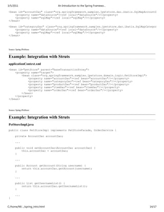 An introduction to the Spring Framework | PDF