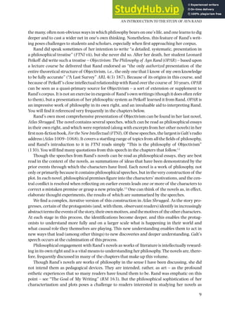 An Introduction To The Study Of Ayn Rand | PDF