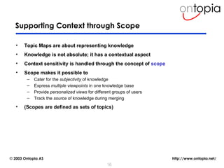 An introduction to topic maps,ontologies and published subjects | PPT