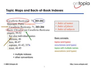 An introduction to topic maps,ontologies and published subjects | PPT