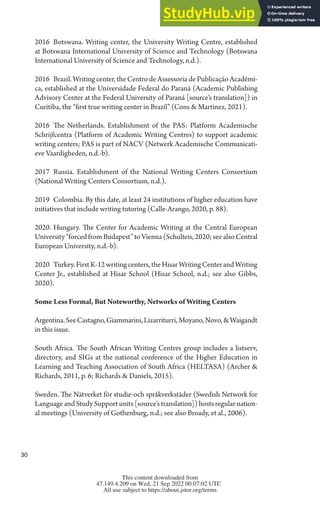 An Introduction To Transatlantic Writing Center Resources | PDF