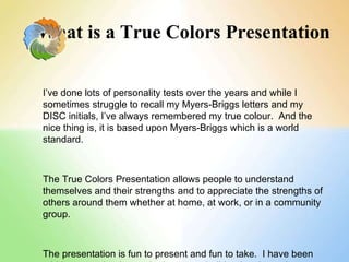 An Introduction To True Colors | PPT