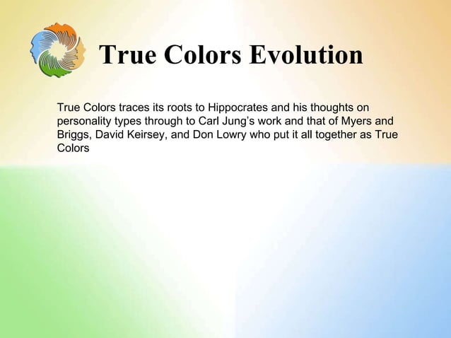 An Introduction To True Colors | PPT