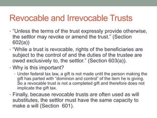 An Introduction to Trusts | PPTX