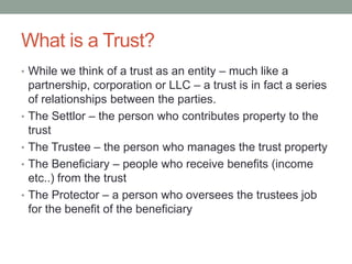 An Introduction to Trusts | PPTX