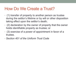 An Introduction to Trusts | PPTX