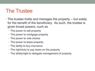 An Introduction to Trusts | PPTX